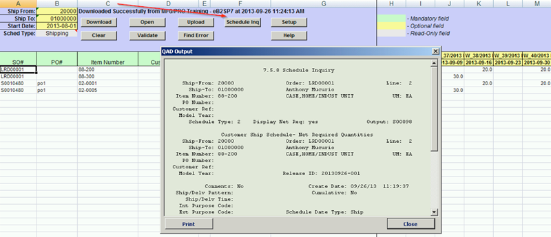 32Soft - Customer Schedule Data Loader Simplified