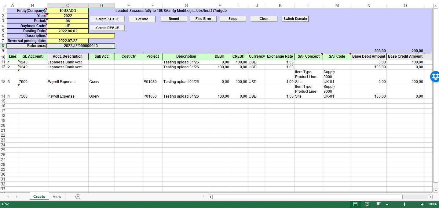 32Soft - Journal Entry Data Loader for QAD EE