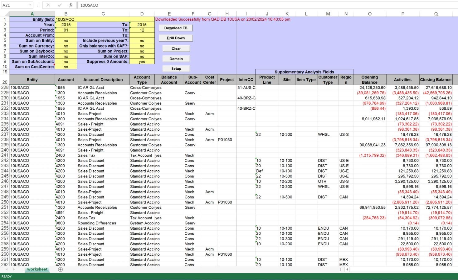 32Soft - GL Analyzer for QAD EE